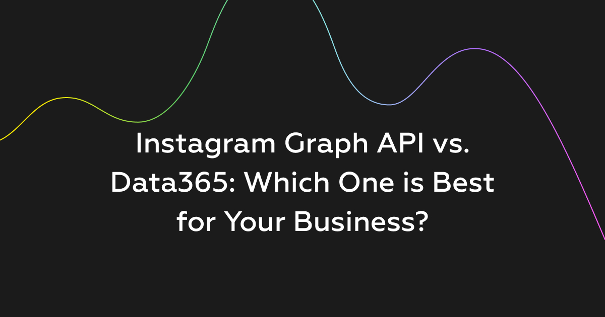 Instagram Graph API vs. Data365 | Data365.co