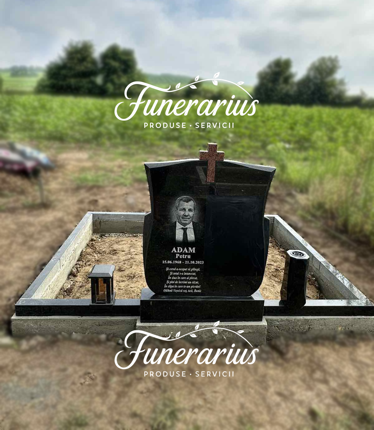 Monumente funerare, cavouri și cruci din granit și marmură | Funerarius ...