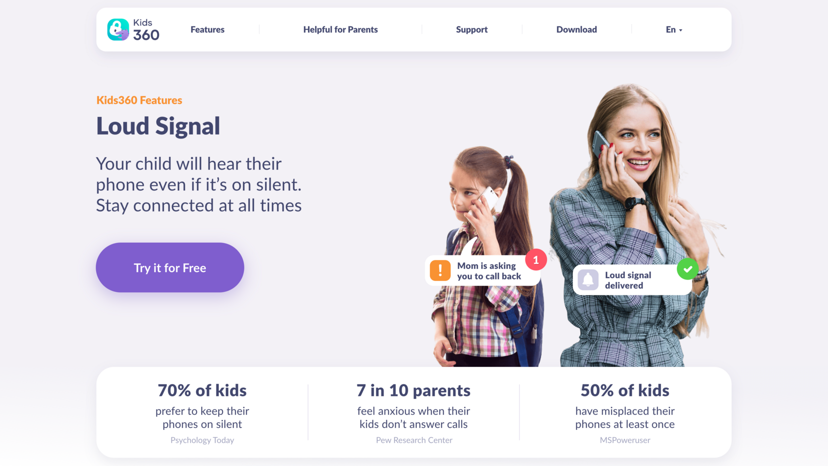 Kids360 App — Loud Signal