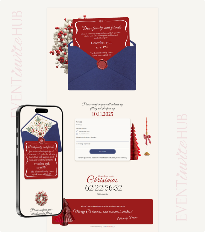 Modern Wedding Website Invitations |Birthday Website Invitations ...