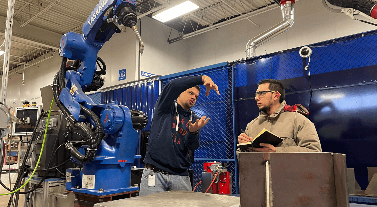 Step-by-step process for robotic welding with ABAGY — ABAGY