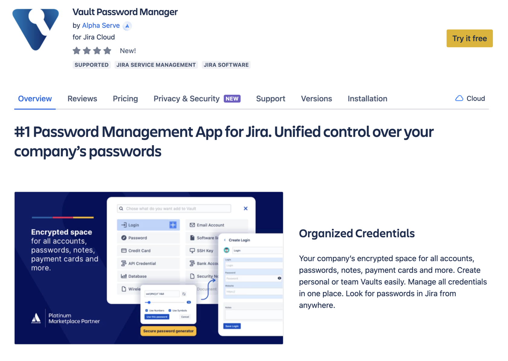 Vault Password Manager: Alpha Serve's Password Solution for Jira, Now Live on the Atlassian ...