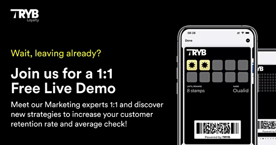 Digital loyalty card creator for SMB's | TRYB Loyalty
