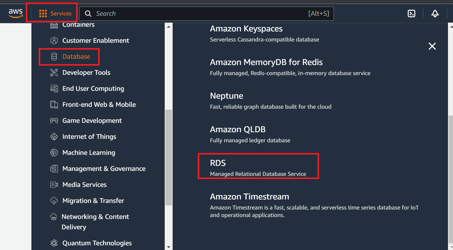 How to Create an RDS Instance