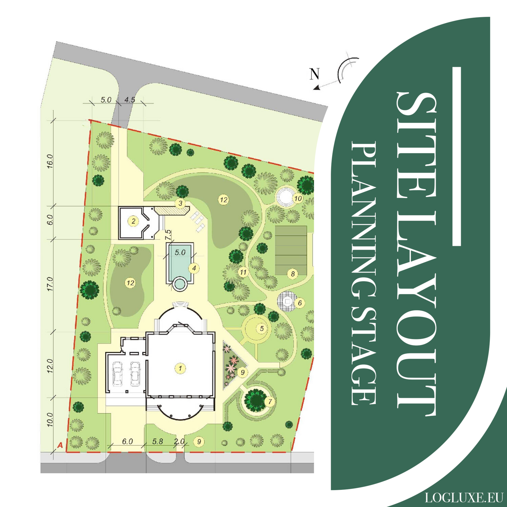 Site layout | Planting a Wooden House on a Plot