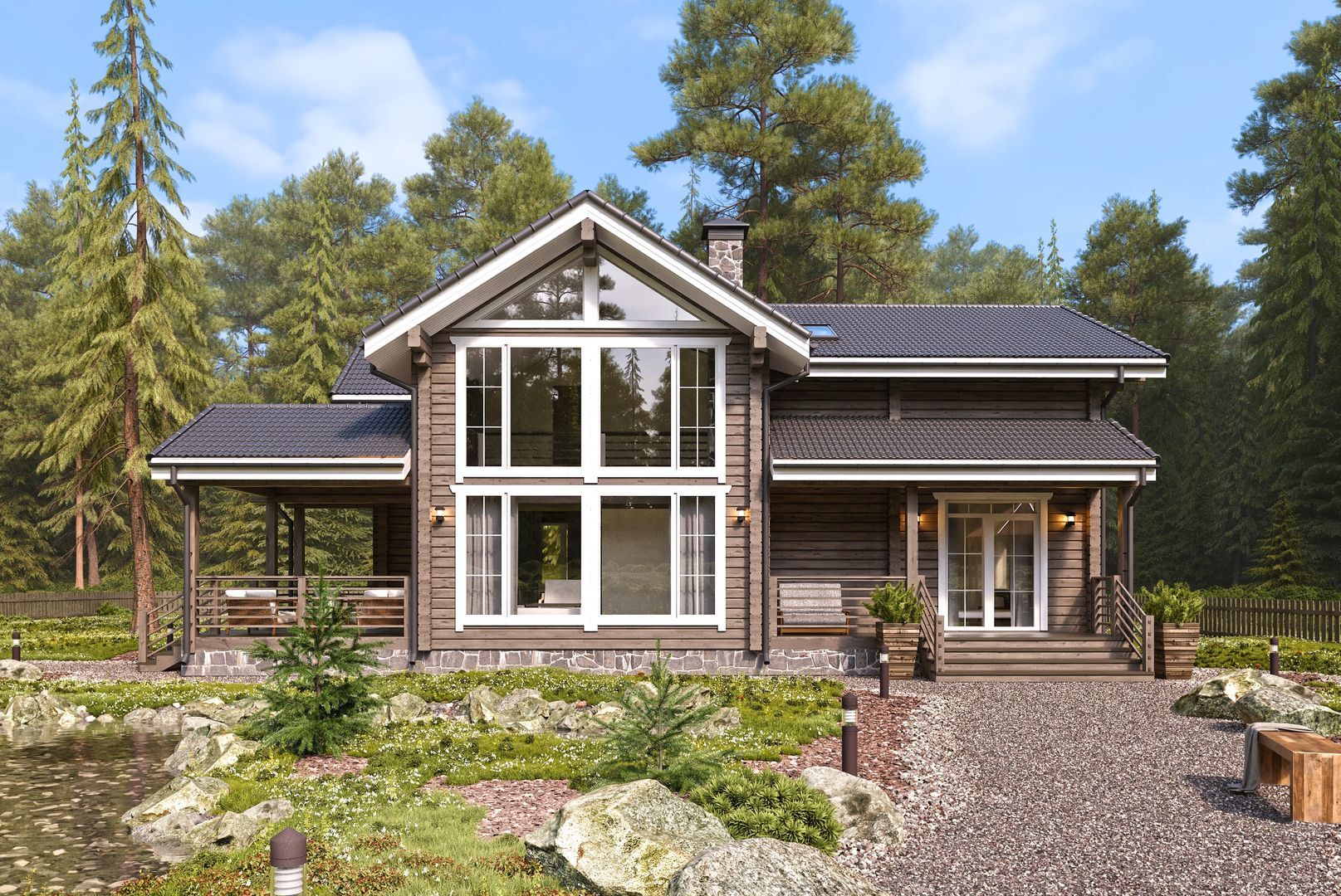 Mississippi Prefab Kit Homes | Prefab log home kit glulam - LogLuxe.eu