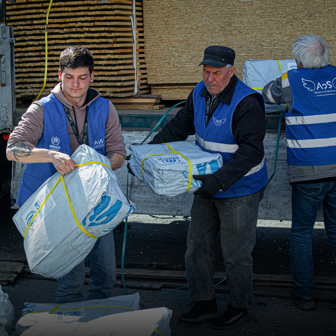 HELPED TO REBUILD DESTROYED HOUSES