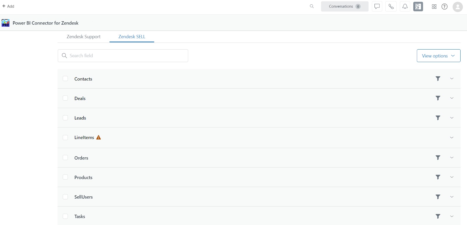Zendesk Connector Update Release: Zendesk Sell Export