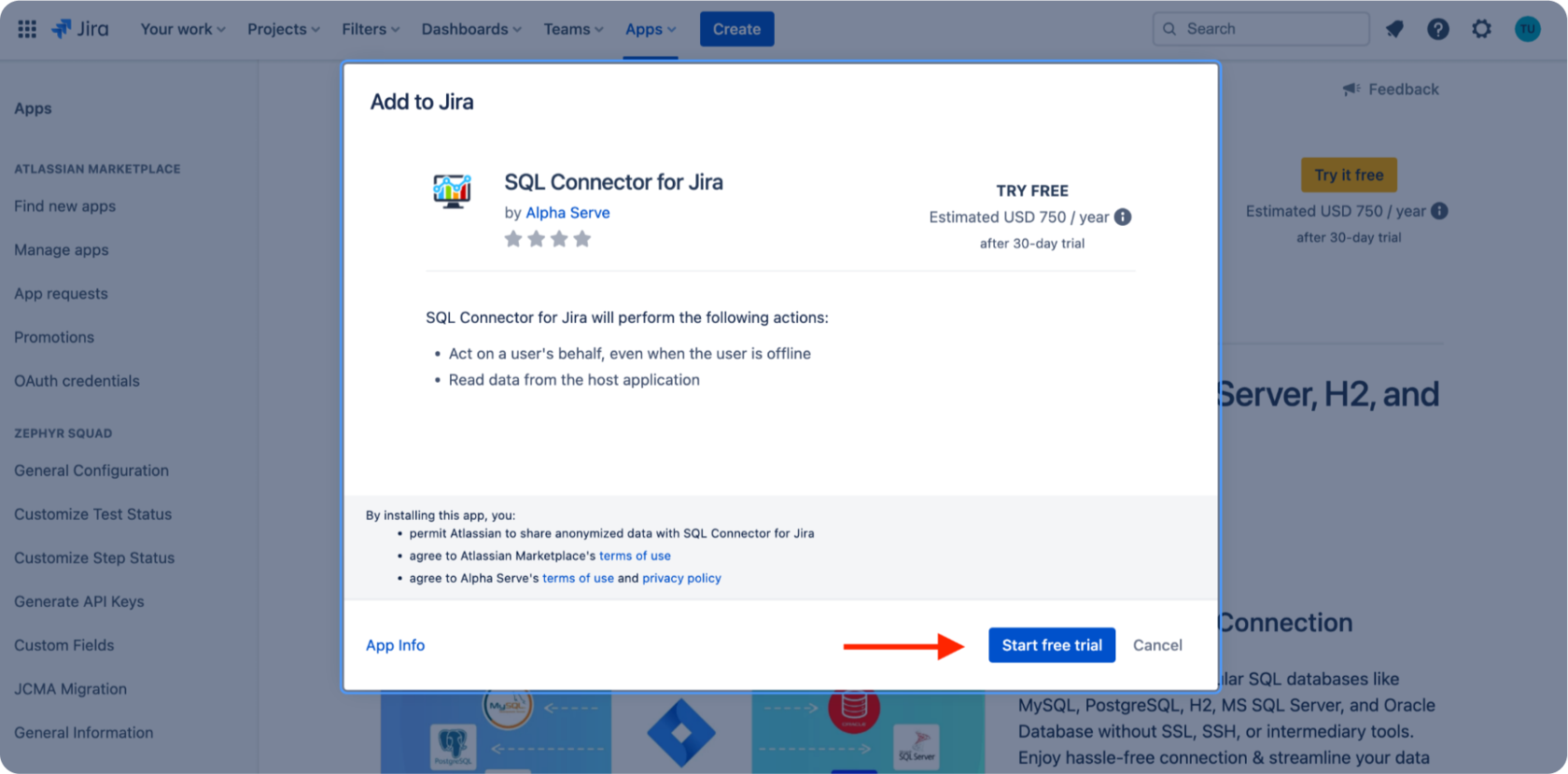 Connect Jira to MySQL with SQL Connector for Jira Cloud/Data Center